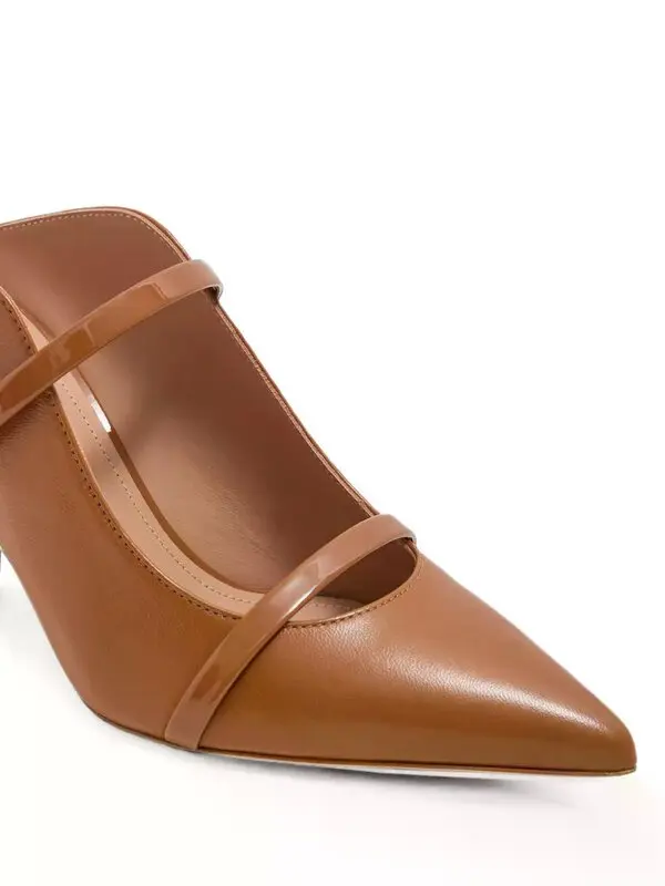 MALONE SOULIERS Maureen Leather Mules - Brown