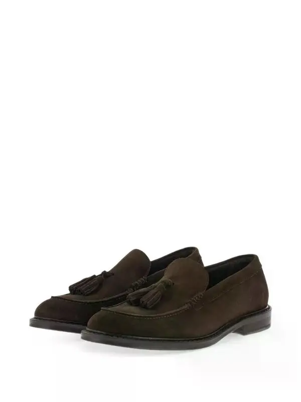 Boggi Milano Loafers In Suede Leather