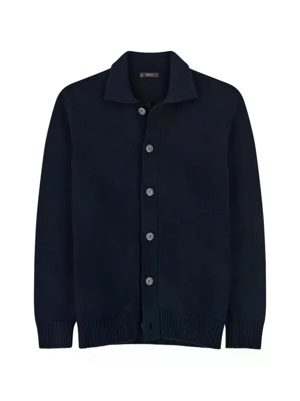 Boggi Milano Cardigan In Extrafine Merino-wool