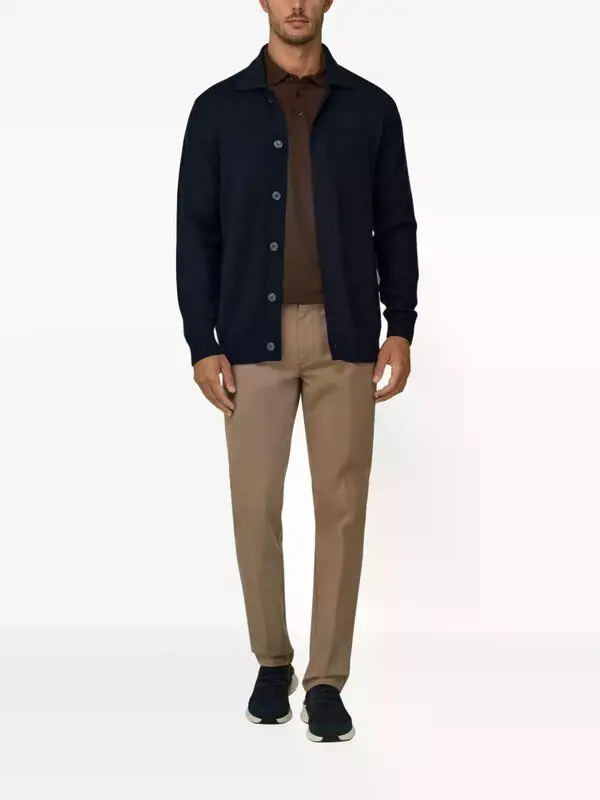 Boggi Milano Cardigan In Extrafine Merino-wool