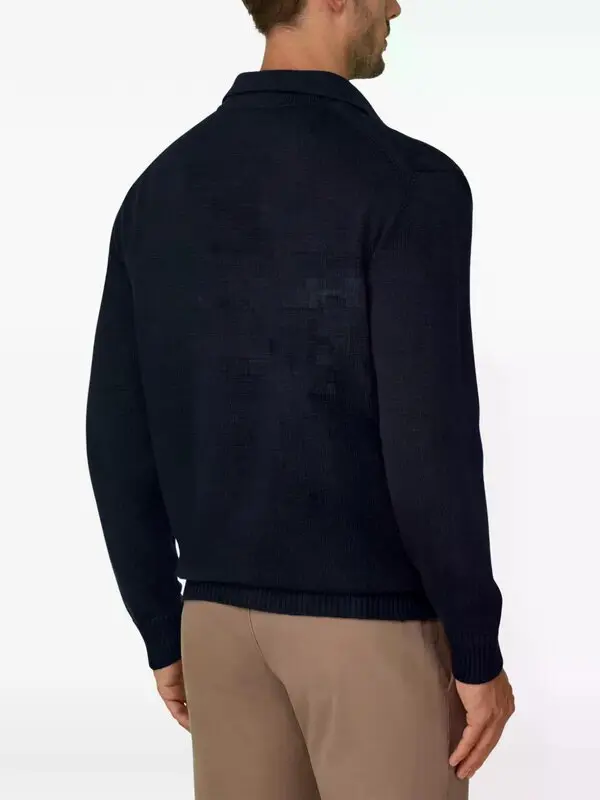 Boggi Milano Cardigan In Extrafine Merino-wool