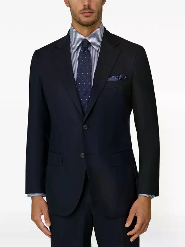 Boggi Milano Suit In Herringbone Wool