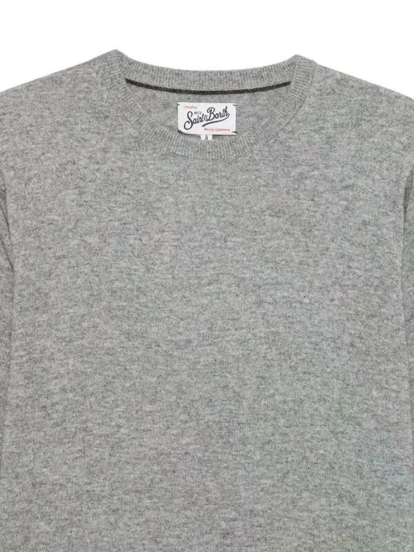 MC2 SAINT BARTH Crew-neck Wool Sweater - Grey