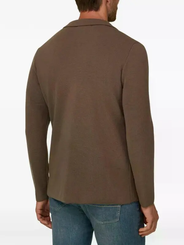 Boggi Milano Knitted Jacket In Extrafine Merino Wool