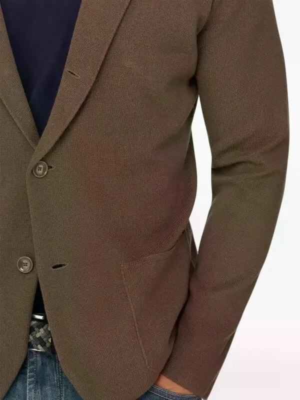 Boggi Milano Knitted Jacket In Extrafine Merino Wool