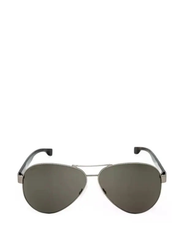 BOSS Double-bridge Pilot-frame Sunglasses