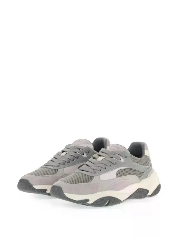 Boggi Milano Storm Trainers In Leather And Technical Fabric