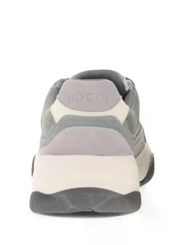 Boggi Milano Storm Trainers In Leather And Technical Fabric