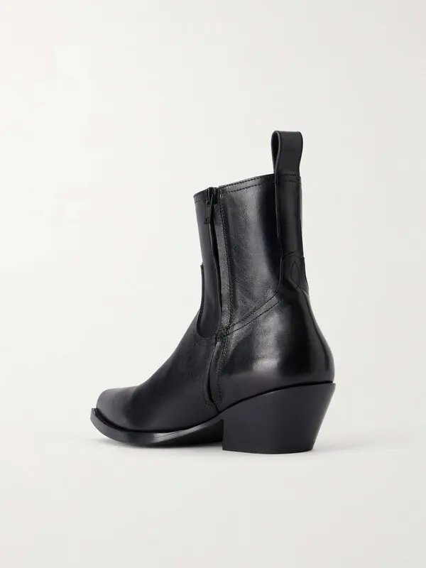 ANN DEMEULEMEESTER Imme Leather Ankle Boots
