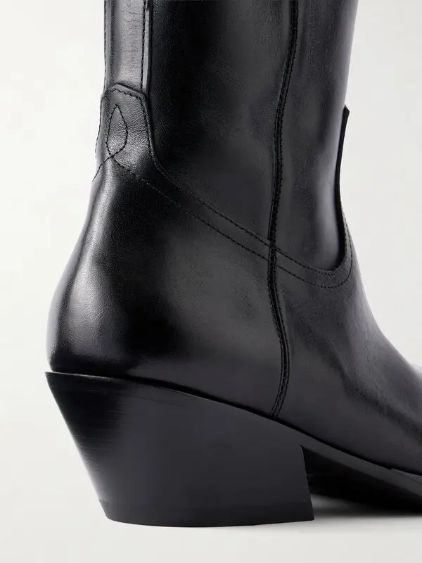 ANN DEMEULEMEESTER Imme Leather Ankle Boots