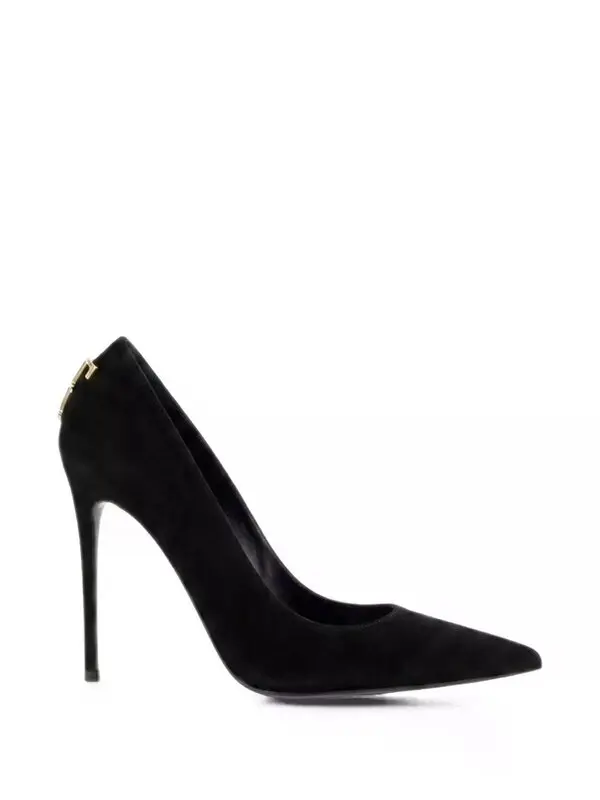 Elisabetta Franchi Suede Pumps With Logo Detail