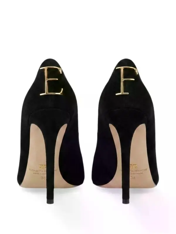 Elisabetta Franchi Suede Pumps With Logo Detail