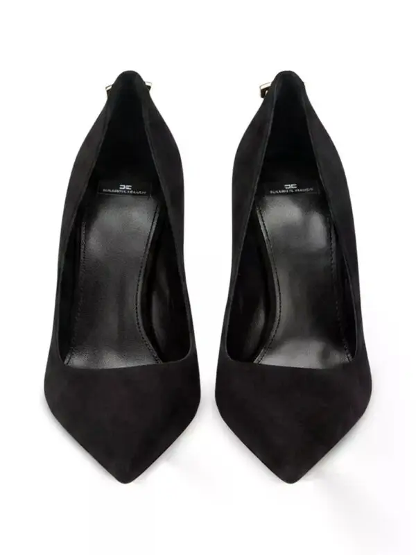 Elisabetta Franchi Suede Pumps With Logo Detail