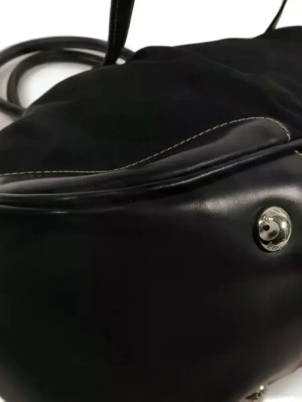 Prada Buckled Shoulder Bag - Black