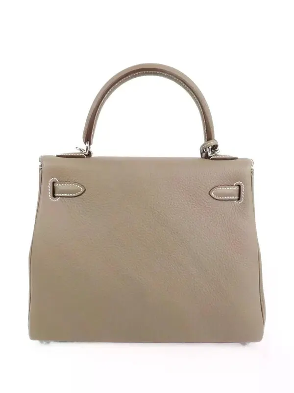 Hermès Kelly 25 Leather Shoulder Bag - Neutrals