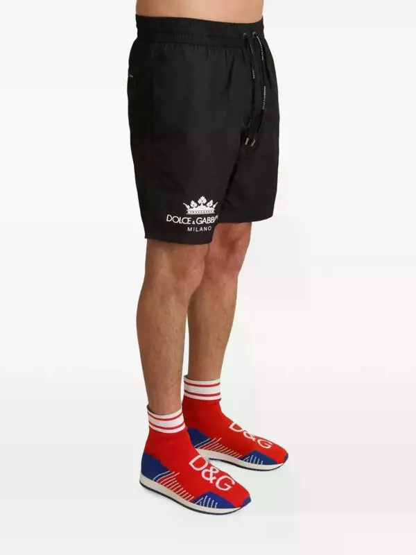 Dolce & Gabbana Logo-print Drawstring Swim Shorts