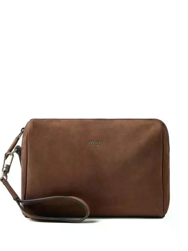 Zegna Secondskin Pouch - Brown