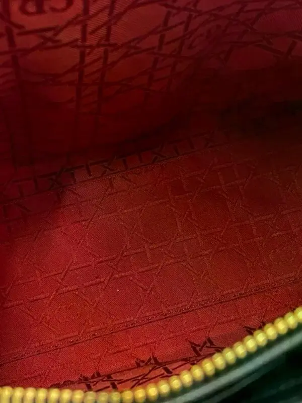 Dior 1990-2000 Large Lambskin Cannage Lady Satchel