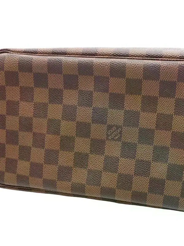 LOUIS VUITTON 2010 Damier Ebene Neverfull Mm Tote Bag - Brown