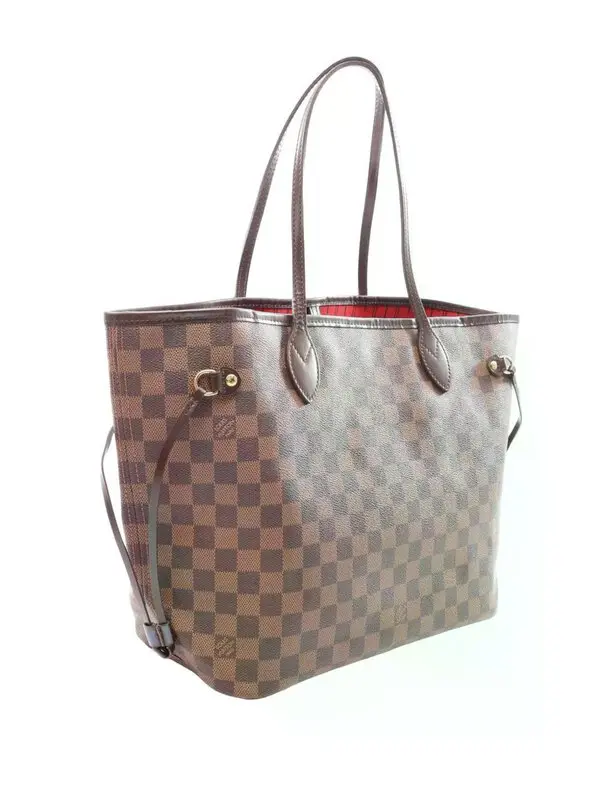 LOUIS VUITTON 2010 Damier Ebene Neverfull Mm Tote Bag - Brown