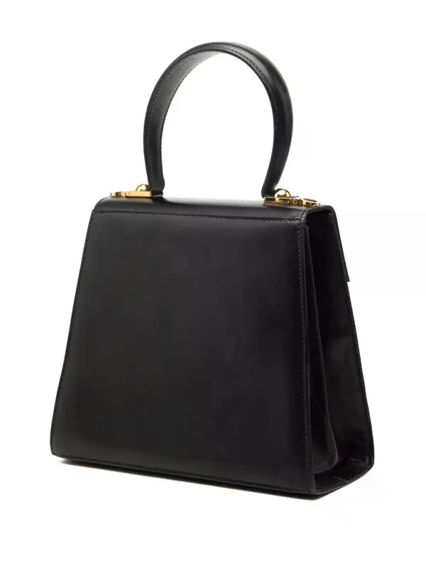 FERRAGAMO 2010-2026 Small Leather Gancini Iconic Top Handle Bag Satchel
