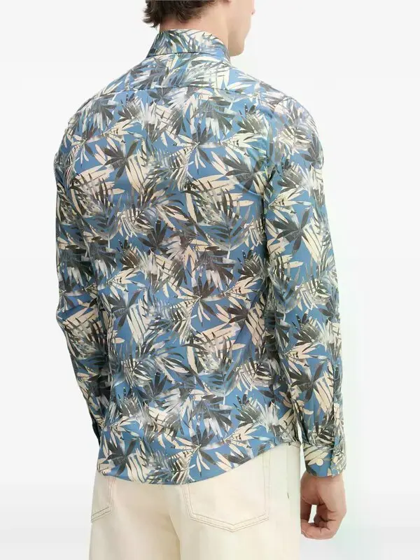 LINDBERGH Palm-print Long-sleeve Shirt
