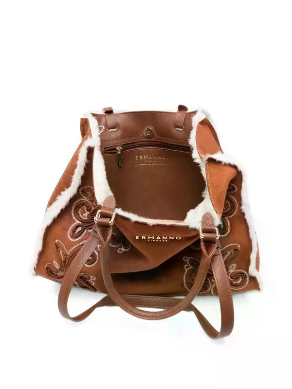 ERMANNO FIRENZE Small Barbara Embroidered Tote Bag