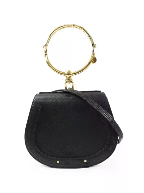 Chloé Nile Leather Shoulder Bag - Black