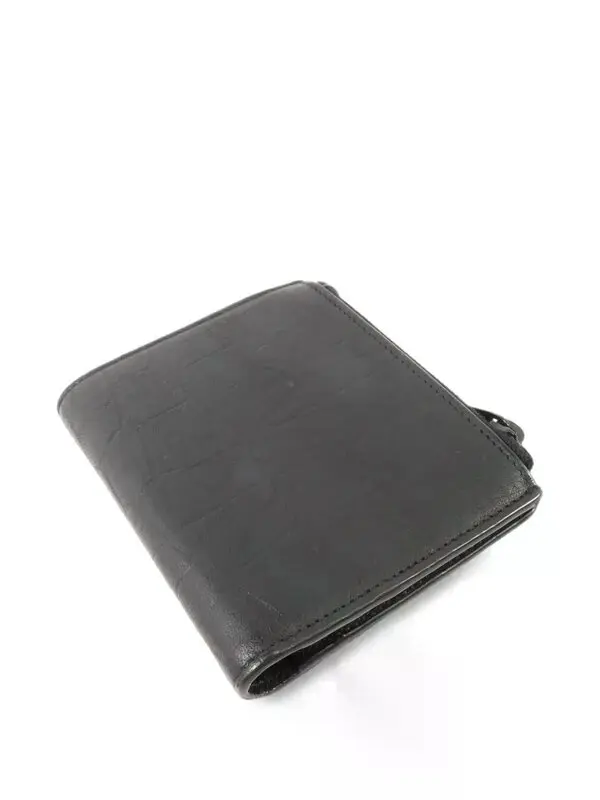 Saint Laurent Cassandre Crocodile-embossed Wallet