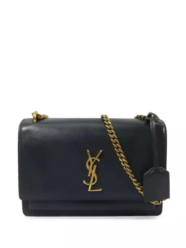 Saint Laurent Medium Sunset Chain Shoulder Bag - Blue