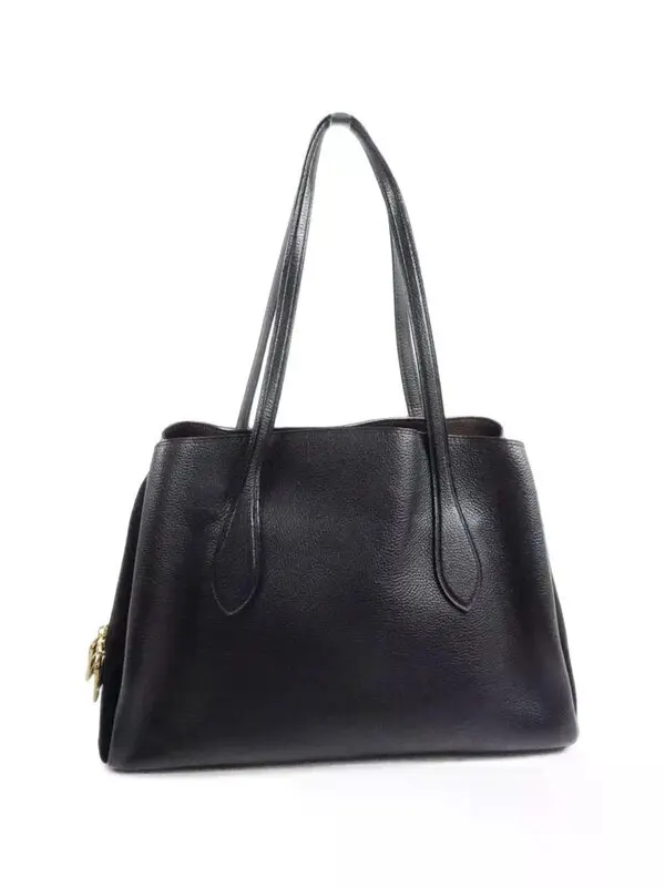 COACH VINTAGE Turn-lock Leather Shoulder Bag