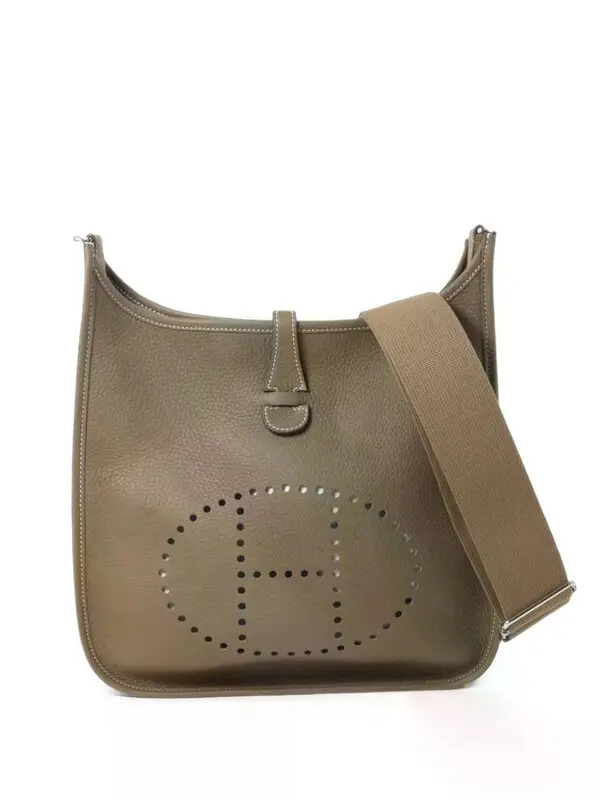 Hermès Pm Evelyne Perforated Crossbody Bag - Neutrals