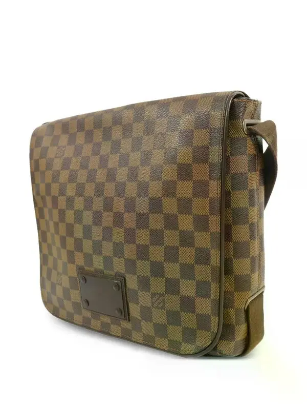 LOUIS VUITTON Mm Brooklyn Damier Messenger Bag - Brown
