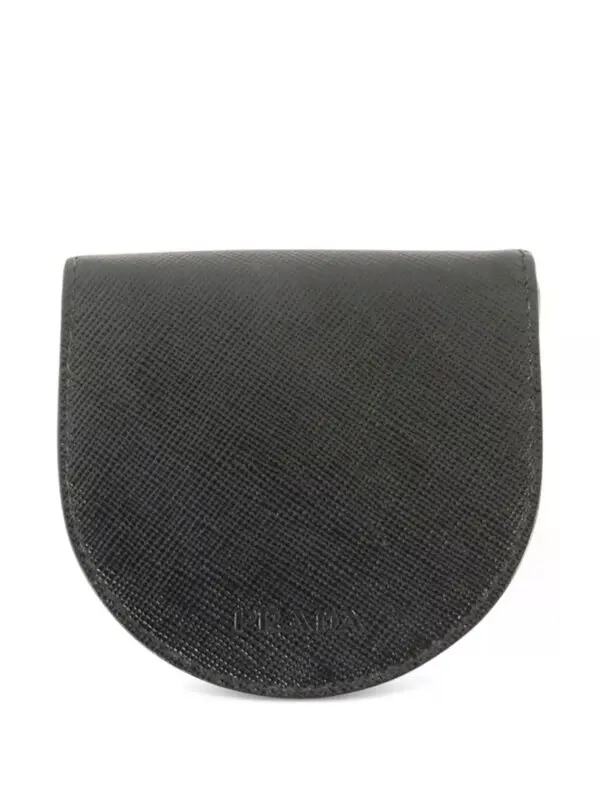 Prada Saffiano Leather Coin Purse - Black
