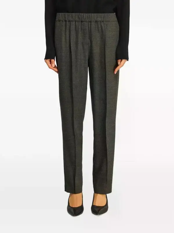 SEMICOUTURE Alfie Elasticated Pressed-crease Trousers