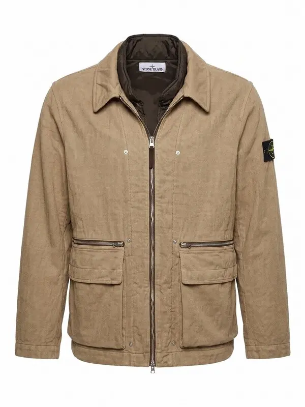 Stone Island Diagonal Cotton Wool Field Jacket