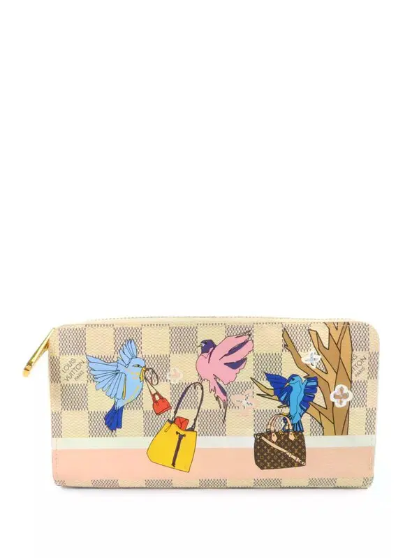 LOUIS VUITTON Damier Azur Playful Birds Zippy Wallet
