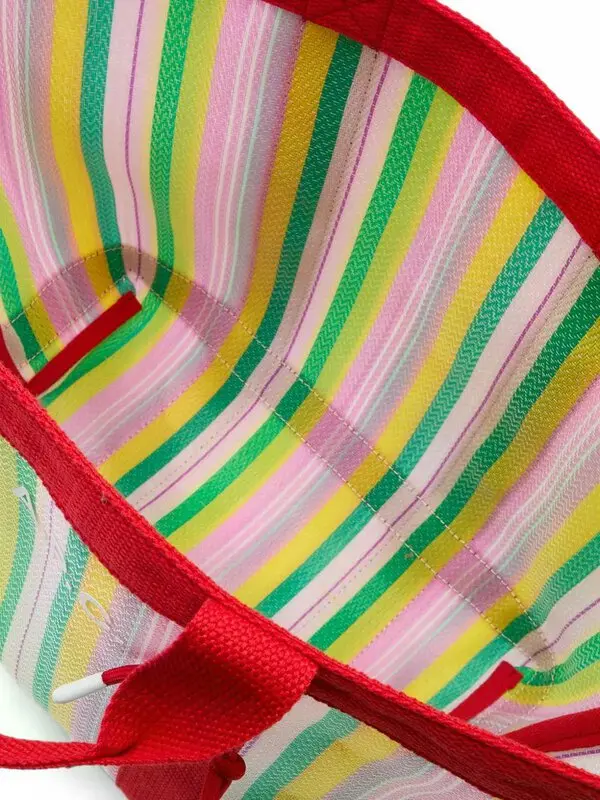 A.p.c. Blueberry Striped Logo-print Tote Bag
