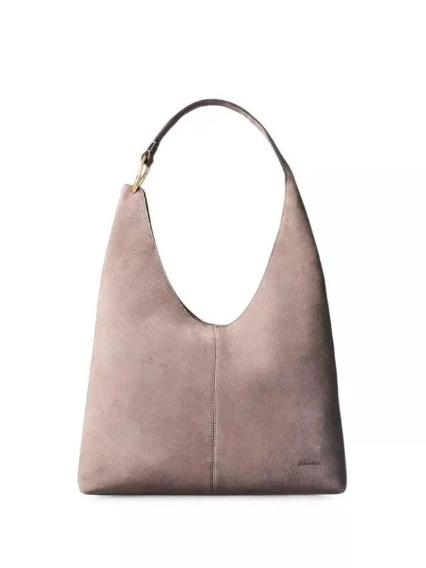 Calvin Klein Suede Shoulder Bag - Neutrals