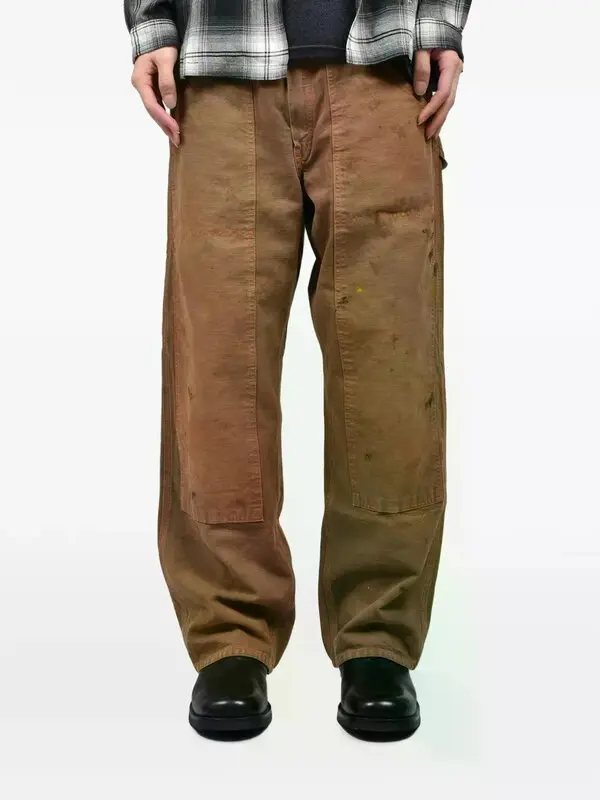 BOW WOW Double-knee Aged-effect Trousers