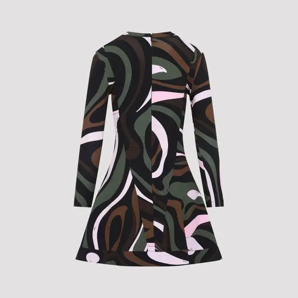 Emilio Pucci Long Sleeve Dress - Multicolor