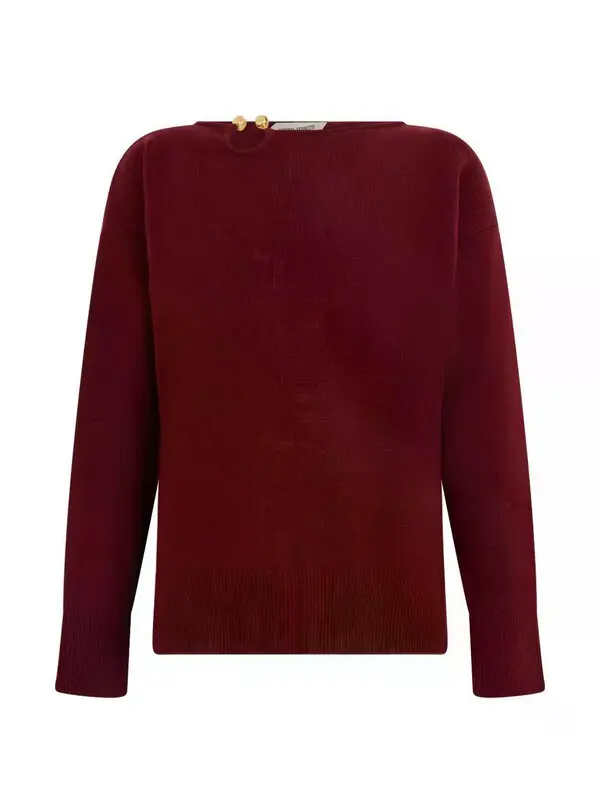 Alberta Ferretti Embellished Long-sleeve Top