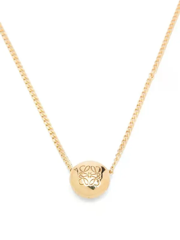 Loewe Anagram-engraved Necklace - Gold