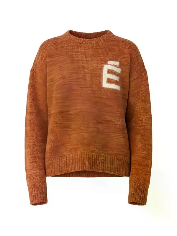 Études Studio Round Neck Merino Wool Sweater - Brown