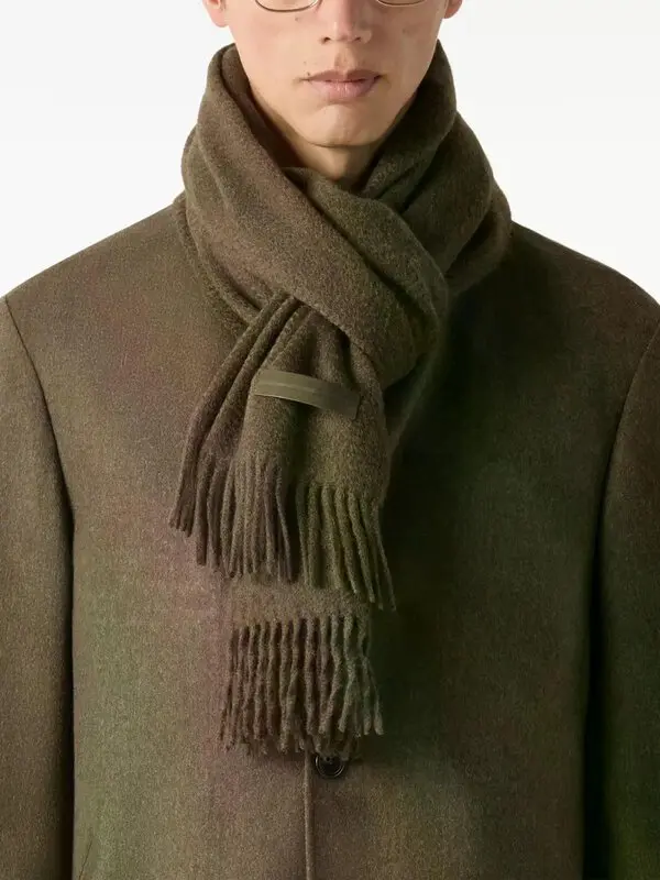 Zegna Dark Olive Oasi Cashmere Scarf - Green