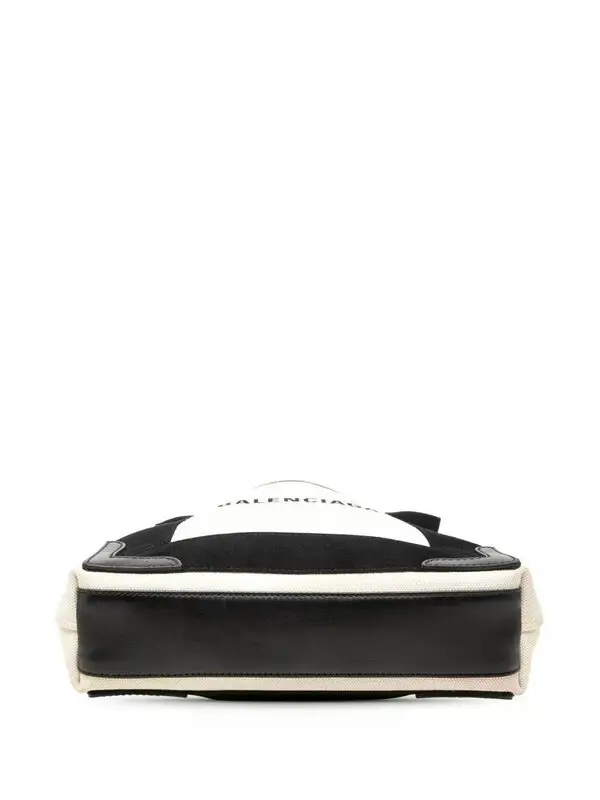 Balenciaga 2018 Canvas Navy Cabas Xs Satchel