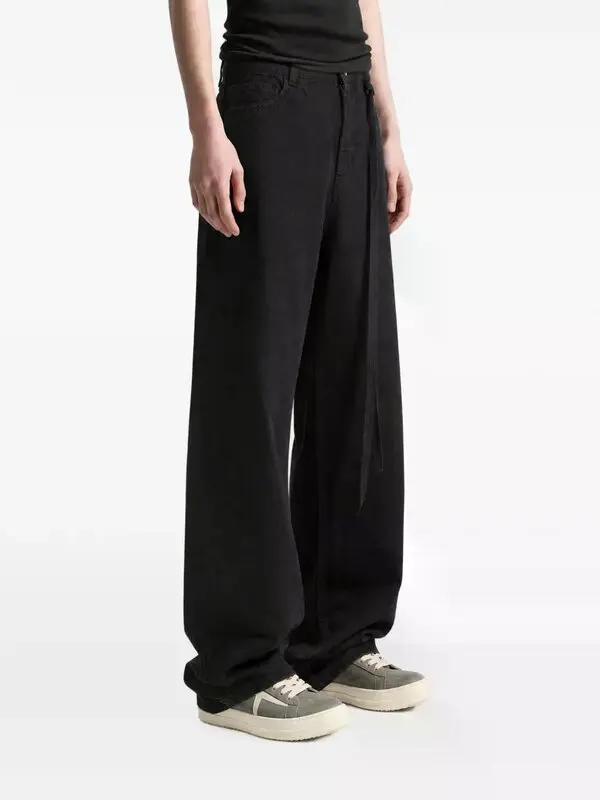ANN DEMEULEMEESTER Modest Belted Wide-leg Jeans