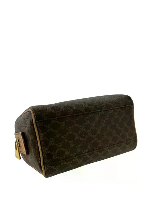 Celine 2014 Mini Macadam Coated Canvas Boston Bag