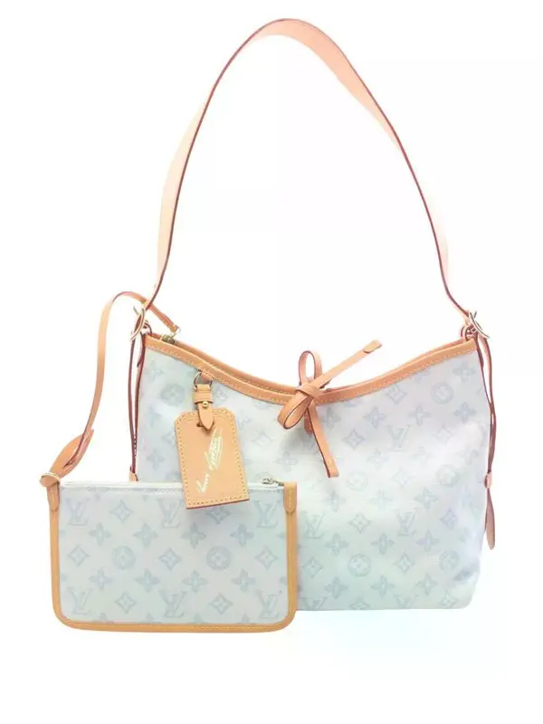 LOUIS VUITTON 2021-2026 Monogram Carryall Denim Pm Shoulder Bag - Blue