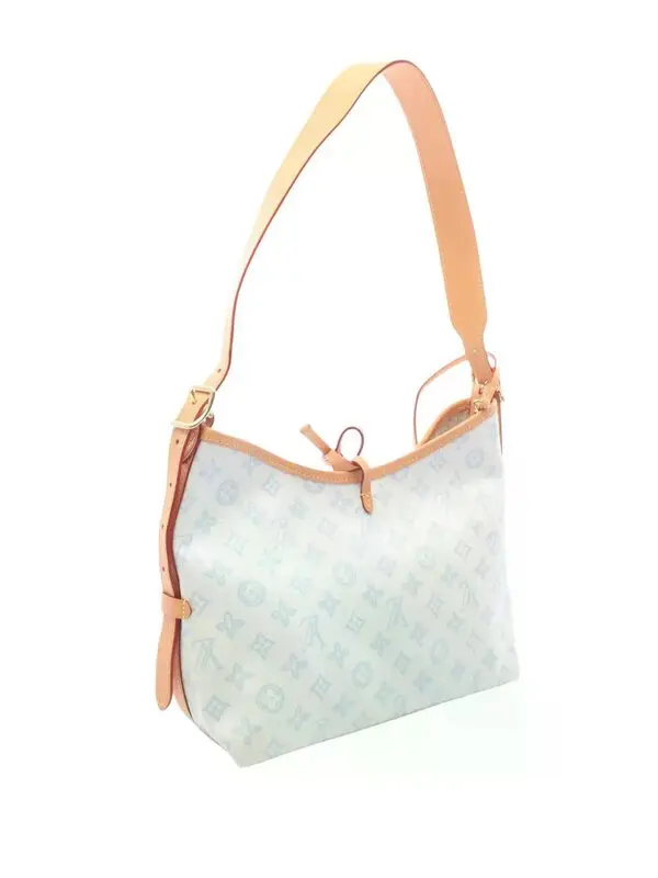 LOUIS VUITTON 2021-2026 Monogram Carryall Denim Pm Shoulder Bag